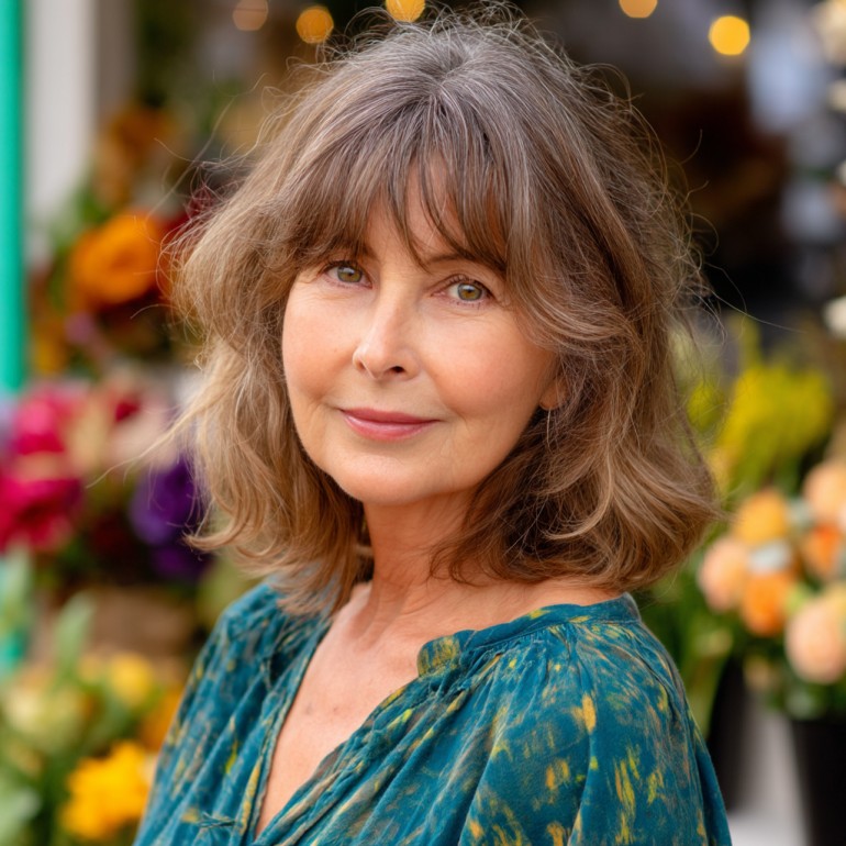 Unleash Your Inner Beauty: 25 Stunning Swoop Bangs For Women Over 60 ...