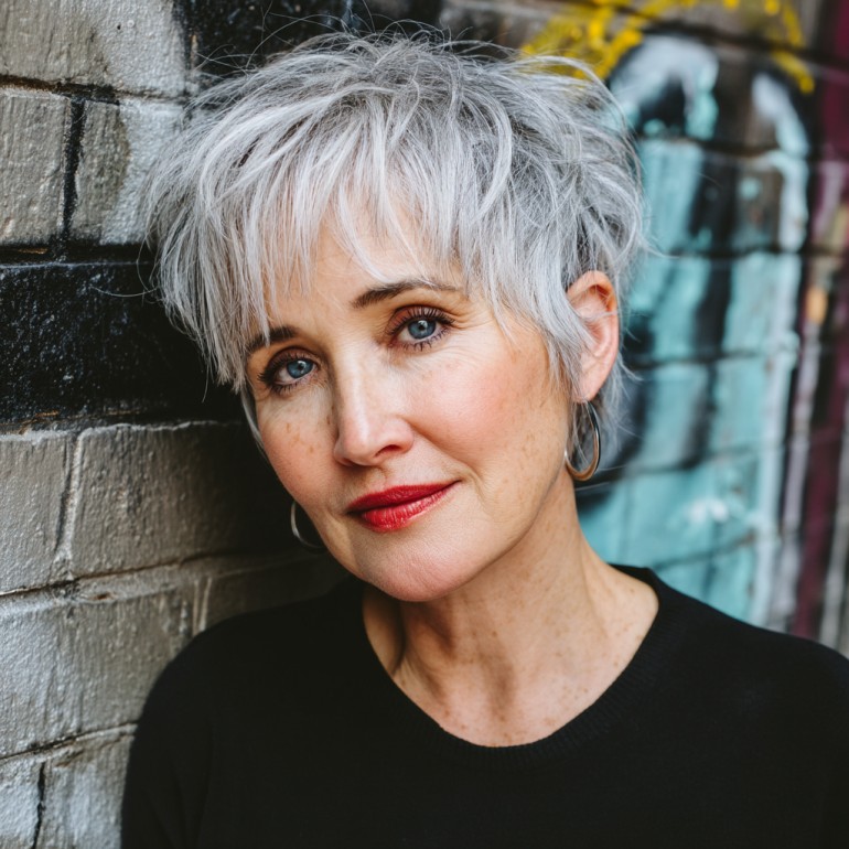 Unleash Your Inner Beauty: 25 Stunning Swoop Bangs For Women Over 60 ...