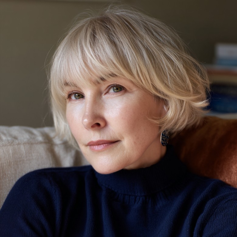 Upgrade Your Look: 25 Chic Layered Bobs with Bangs for Women Over 50 in ...