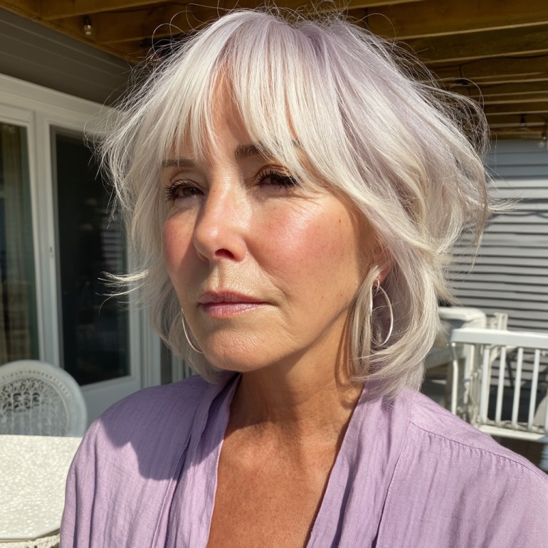 Unleash Your Inner Beauty: 25 Stunning Swoop Bangs For Women Over 60 ...