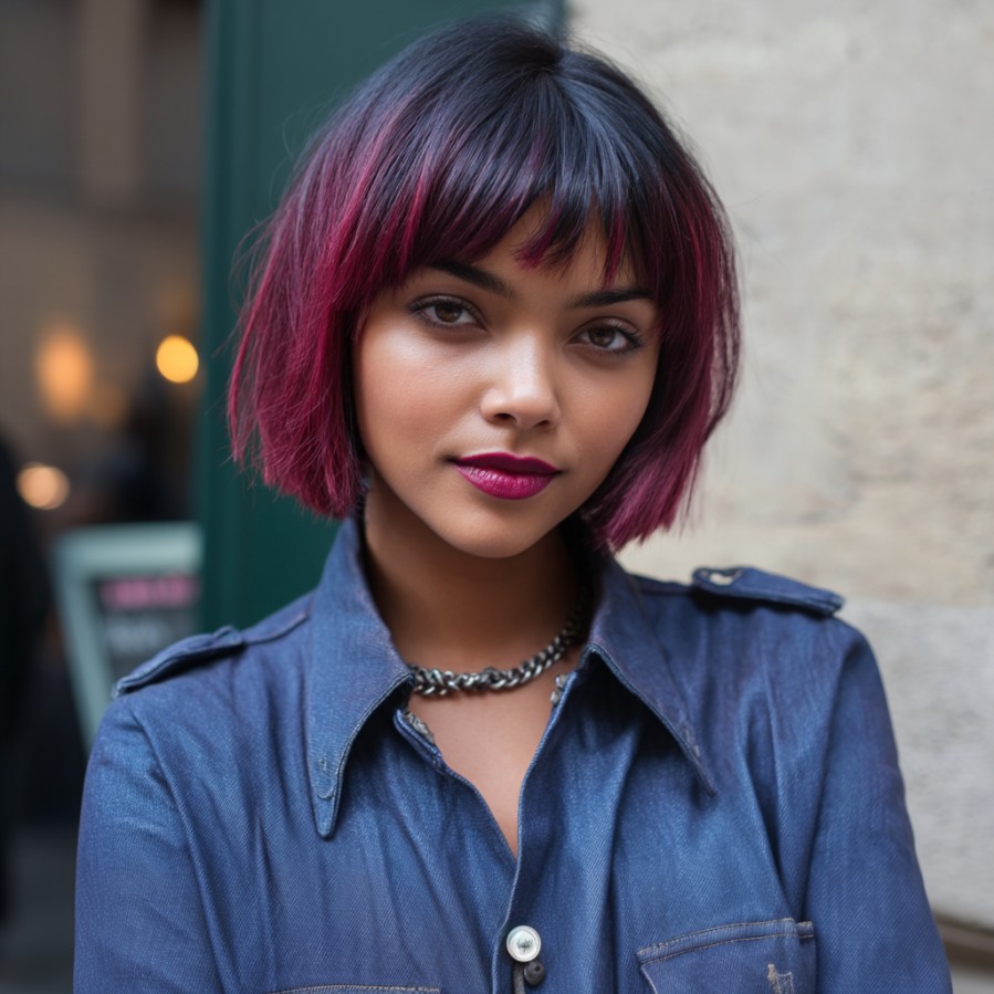 Say Goodbye to Boring Hair: 25 Black Hair Color Ideas That Will Wow in ...
