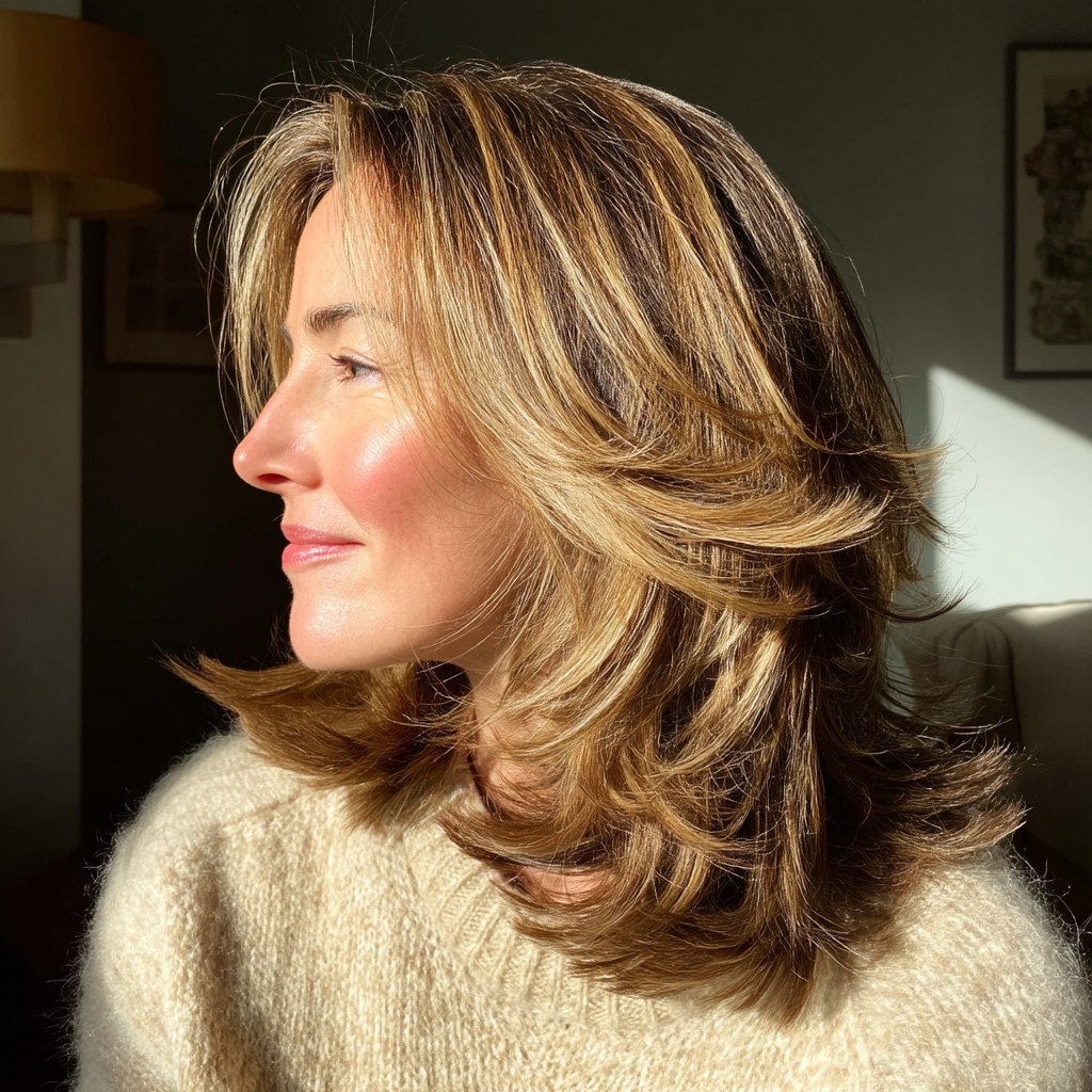 25 Mid-Length Layered Haircuts Women Over 40 Are Loving in 2025 ...