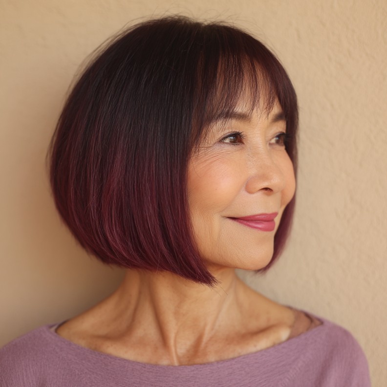 23 Low-Maintenance Red Wine Hair Colors Women Over 50 Are Loving