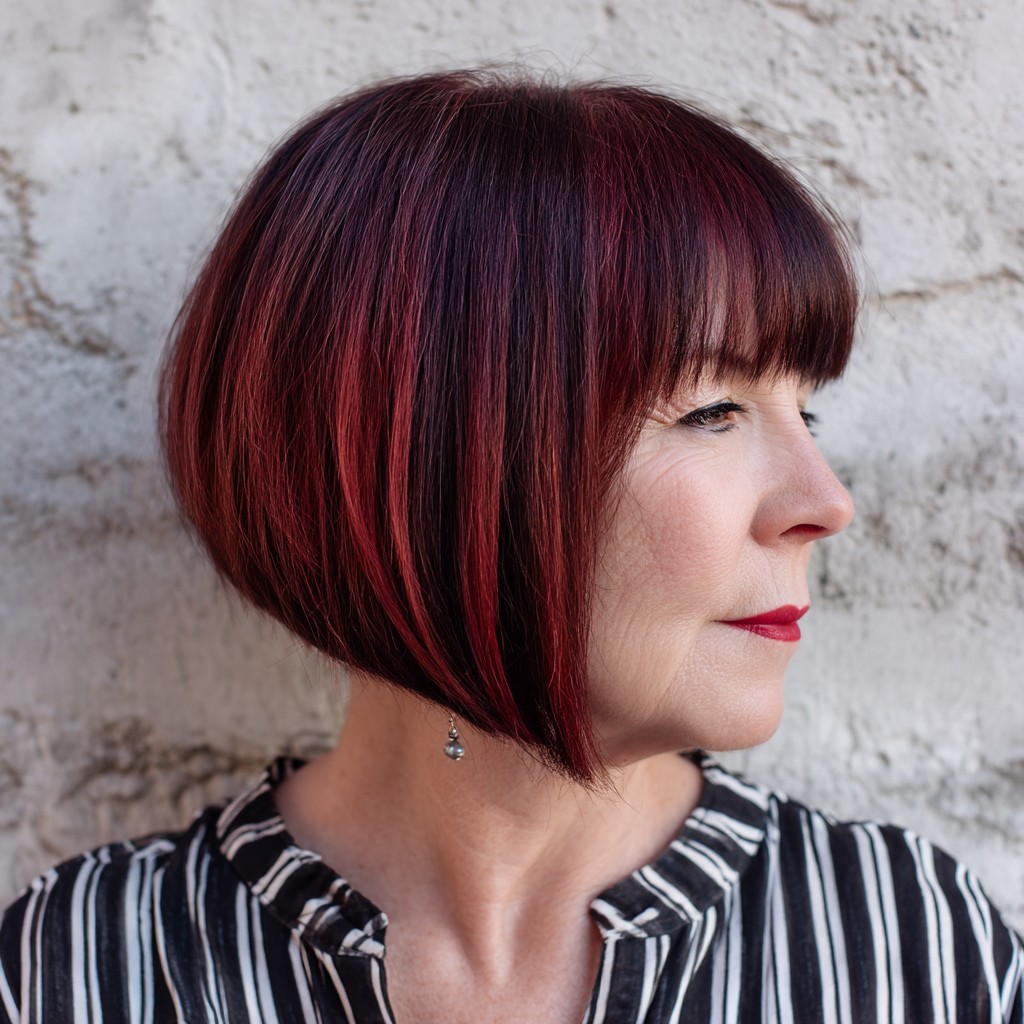 23 Low-Upkeep Fire Engine Red Hair Colors Senior Ladies Are Choosing ...