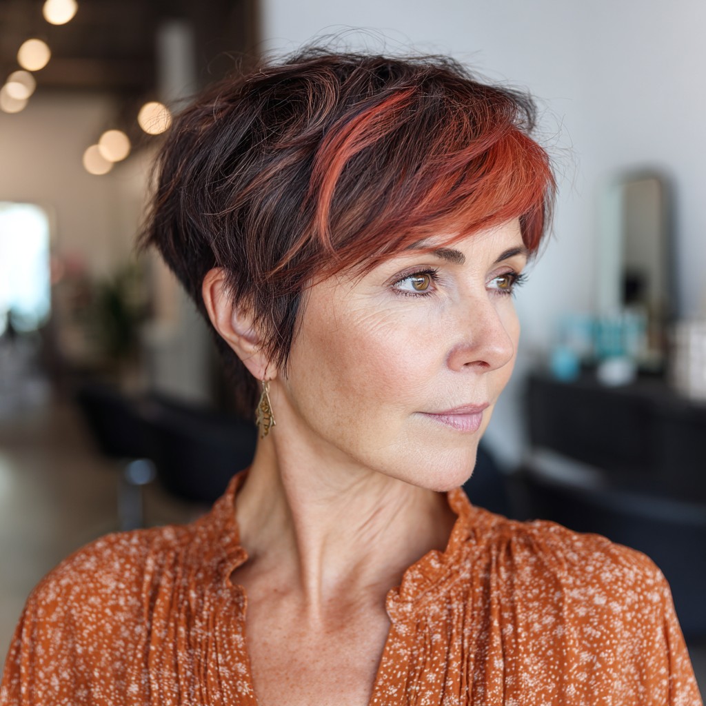 23 Low-Upkeep Fire Engine Red Hair Colors Senior Ladies Are Choosing ...