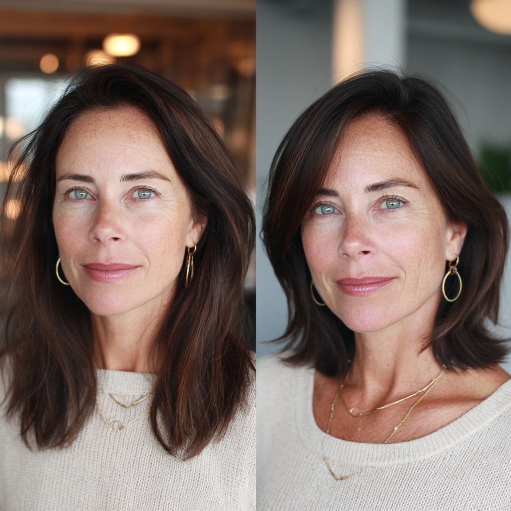 24 Beautiful Shoulder-Length Bobs for Heart-Shaped Faces That Will Make ...