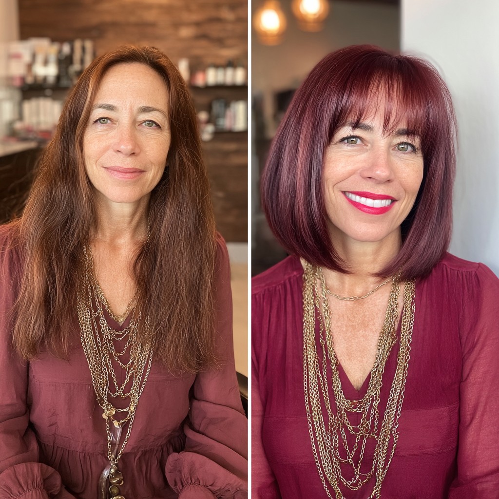 See These 25 Women In Their 50s Incredible Hair Makeovers