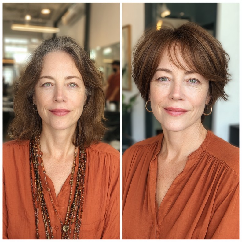 27 Low-Maintenance Cinnamon Brown Hair Colors Women Over 50 Love for ...