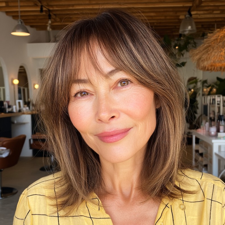 23 Feminine See Through Bangs That Are Making a Comeback - Kappers Magazine