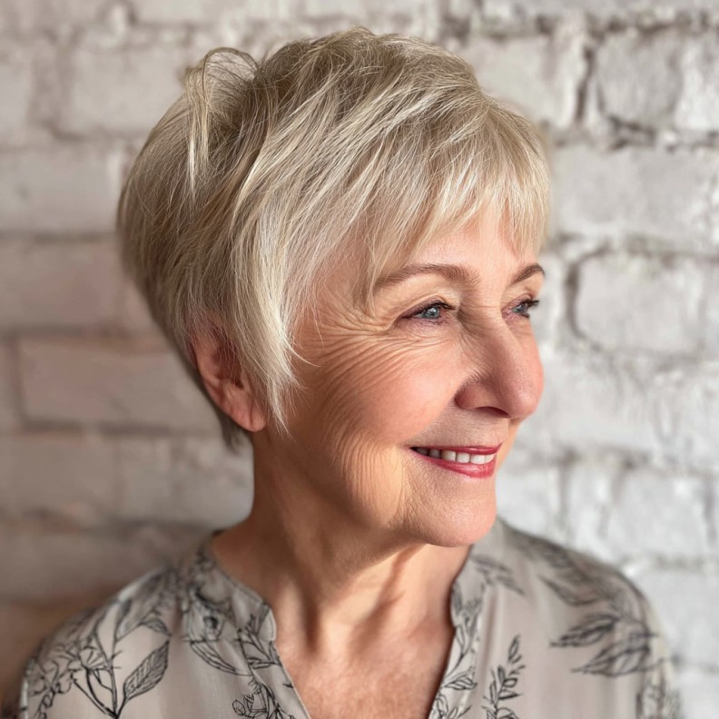 30 Easy Feathered Pixie Haircuts for Women Over 70 That Are ...