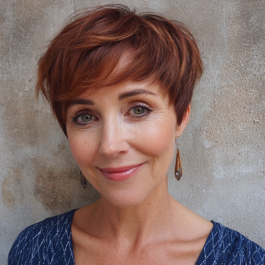 25 Reddish Brown Hair Colors Women Over 50 Are Loving Right Now