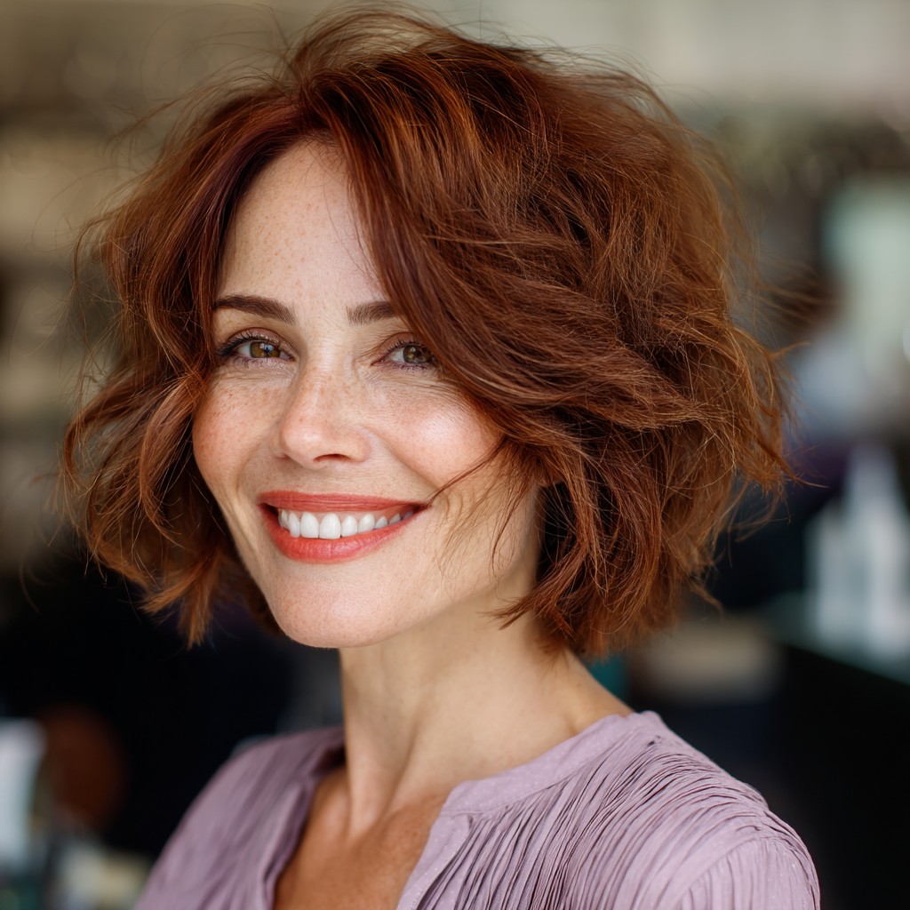 25 Reddish Brown Hair Colors Women Over 50 Are Loving Right Now
