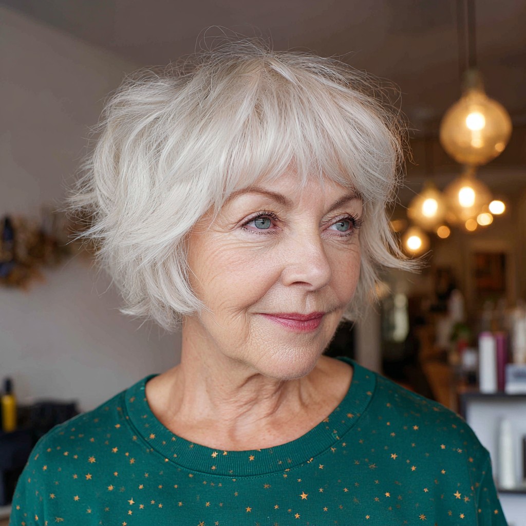 24 Trending Feathered Bangs for Women Over 70 That Add a Glamorous Touch