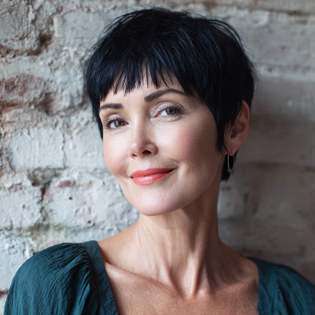 25 Chic Baby Bangs Hairstyles That Flatter Women Over 50 - Kappers Magazine
