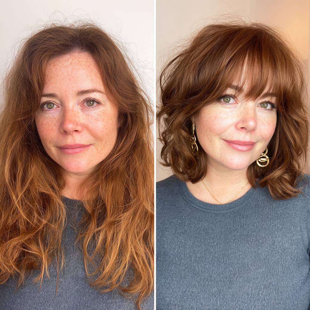 25 Coolest Messy Bob Hairstyles With Bangs That Suit Round Faces ...