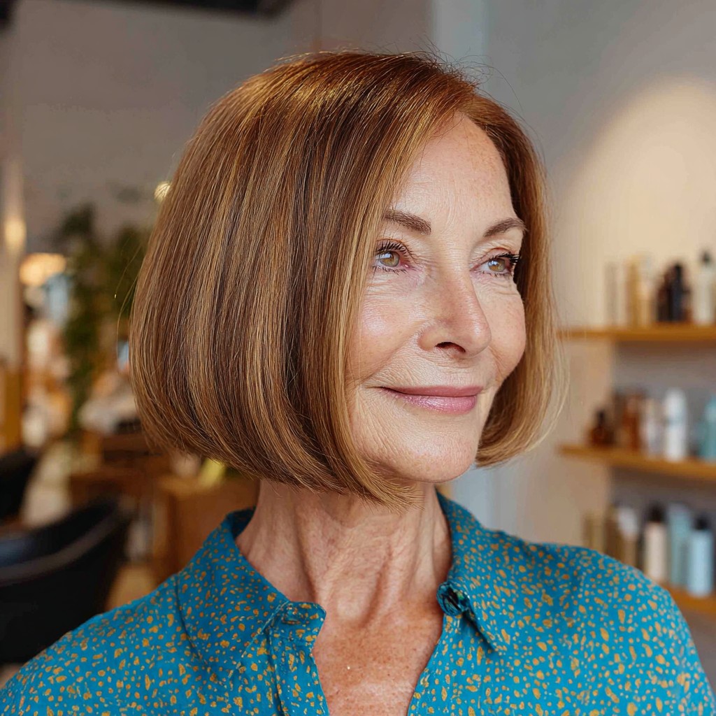 27 Sassy Sliced Bob Haircuts That Feel Just Right In Your 60s