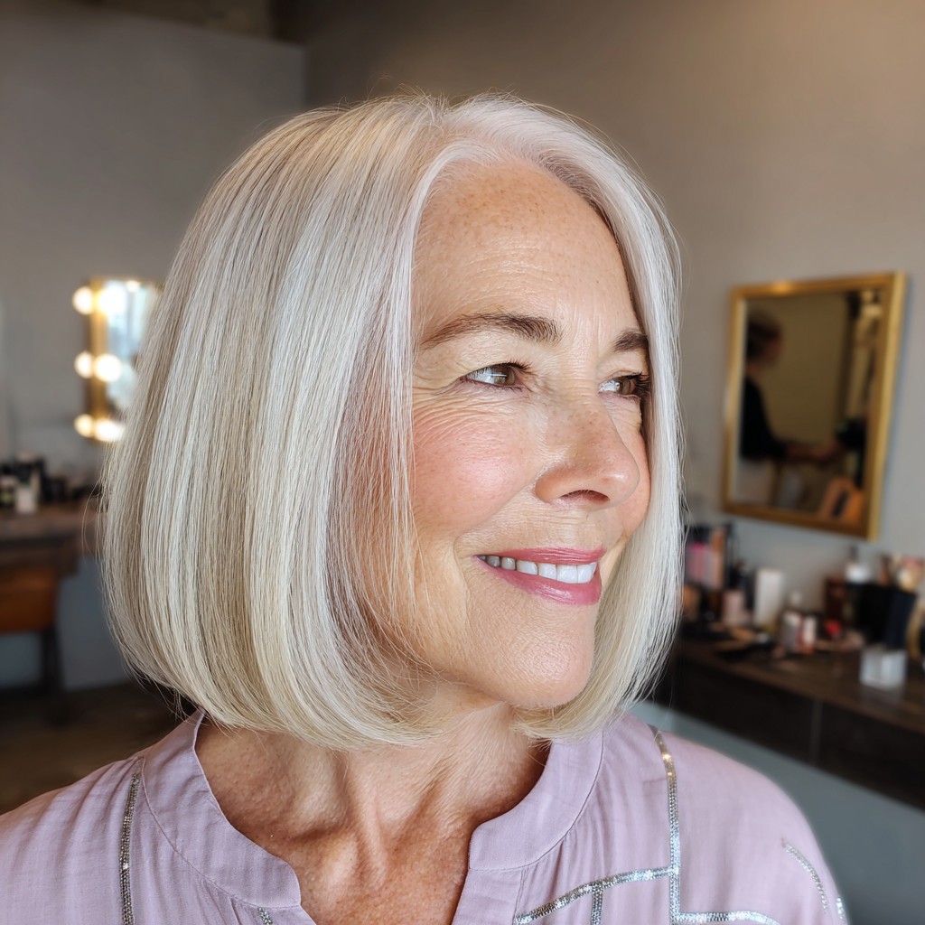 27 Sassy Sliced Bob Haircuts That Feel Just Right In Your 60s