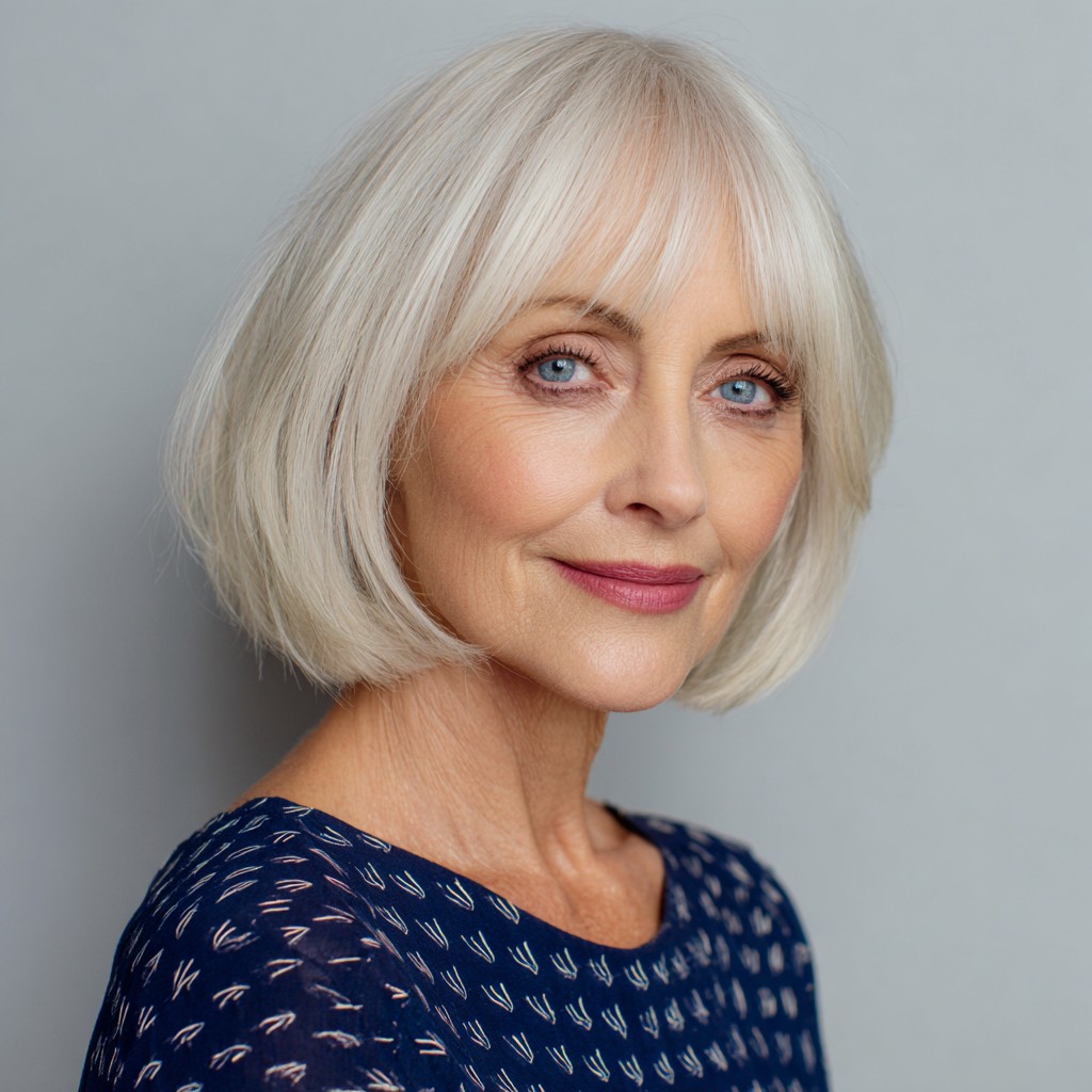 27 Sassy Sliced Bob Haircuts That Feel Just Right In Your 60s