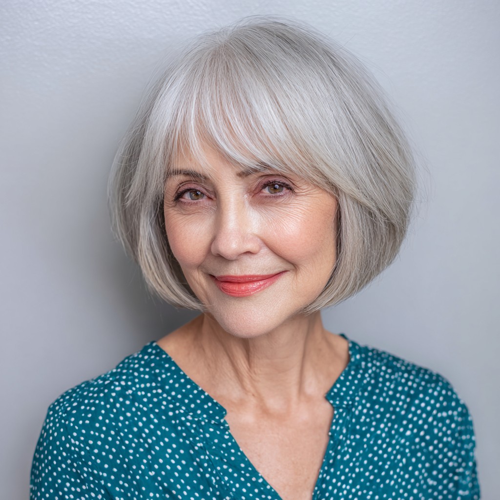 27 Sassy Sliced Bob Haircuts That Feel Just Right In Your 60s
