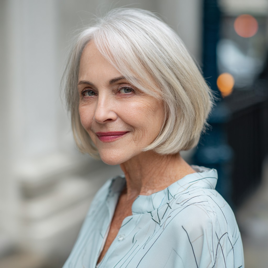 27 Sassy Sliced Bob Haircuts That Feel Just Right In Your 60s