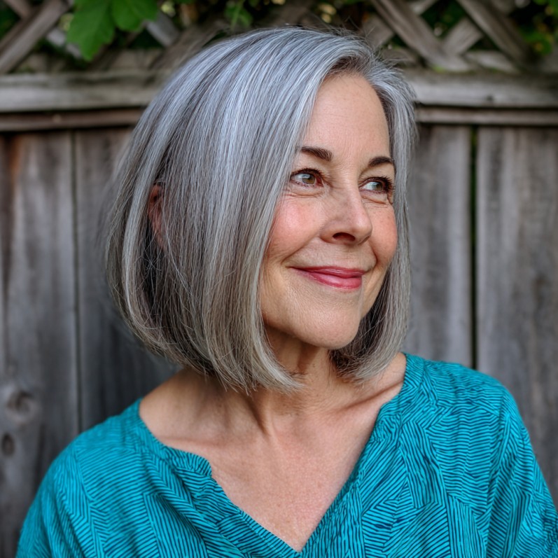 27 Youthful Mini Blunt Bob Haircuts for Fashion-Forward Women Over 50