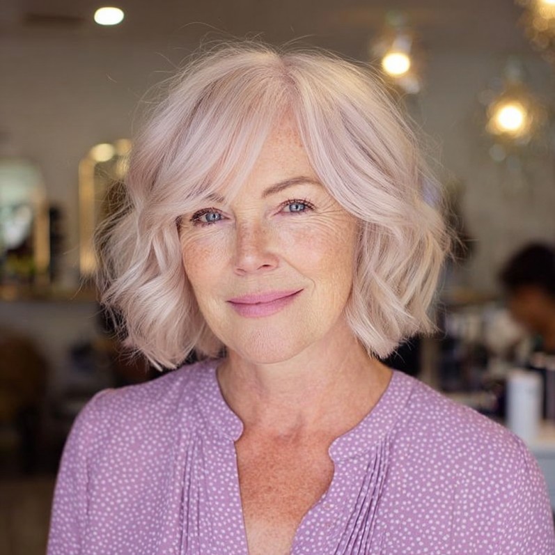 27 Youthful Mini Blunt Bob Haircuts for Fashion-Forward Women Over 50