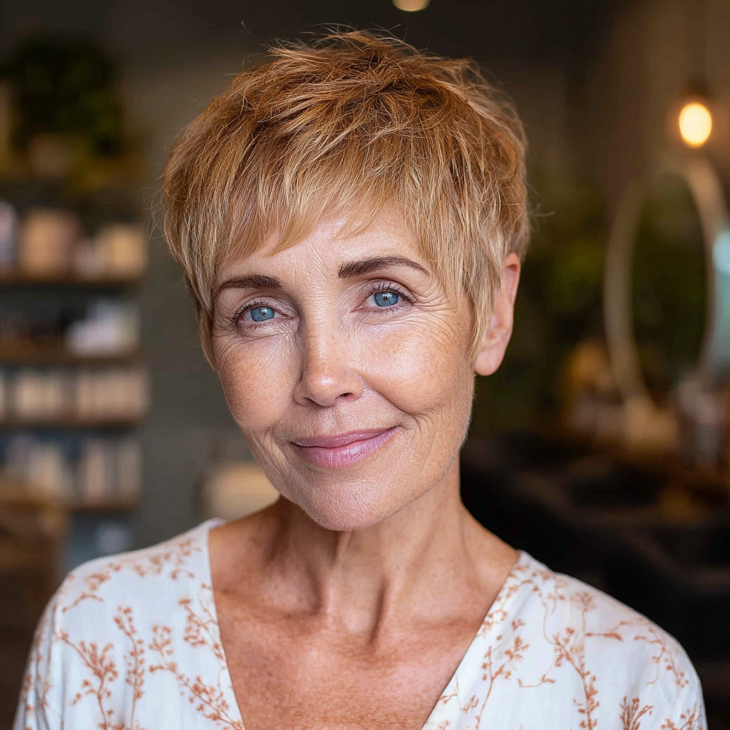 26 Trending Feathered Pixie Cuts That Help Fine Hair Shine After 50