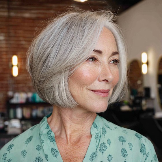 25 Youthful Inverted Bob Haircuts That Feel Just Right In Your 70s
