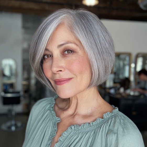 25 Youthful Inverted Bob Haircuts That Feel Just Right In Your 70s