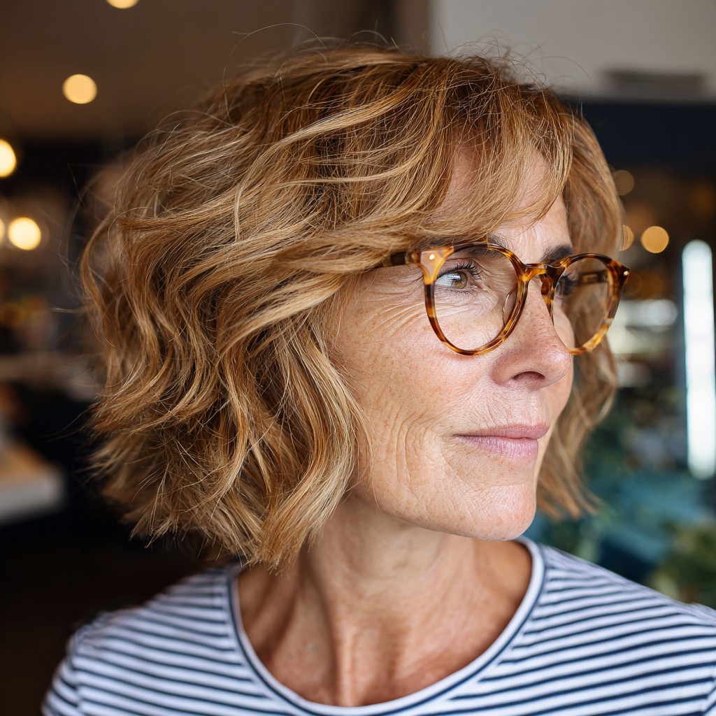 26 Gorgeous Wedge Haircuts for Women Over 60 with Glasses - Kappers ...