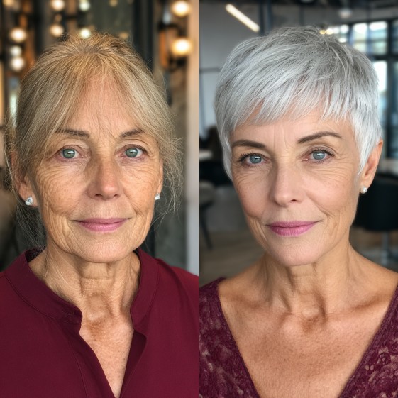 26 Gorgeous Piecey Pixie Cuts Going Viral Among Women in Their 70s