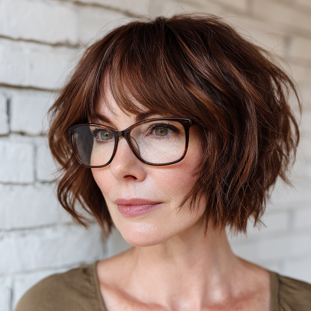 25 Cute Choppy Bob Haircuts with Long Bangs That - Kappers Magazine