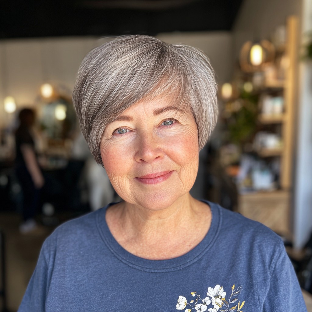 27 Lovely Bobbed Pixie Cuts for Women Over 60 With a Rounder Face Shape ...