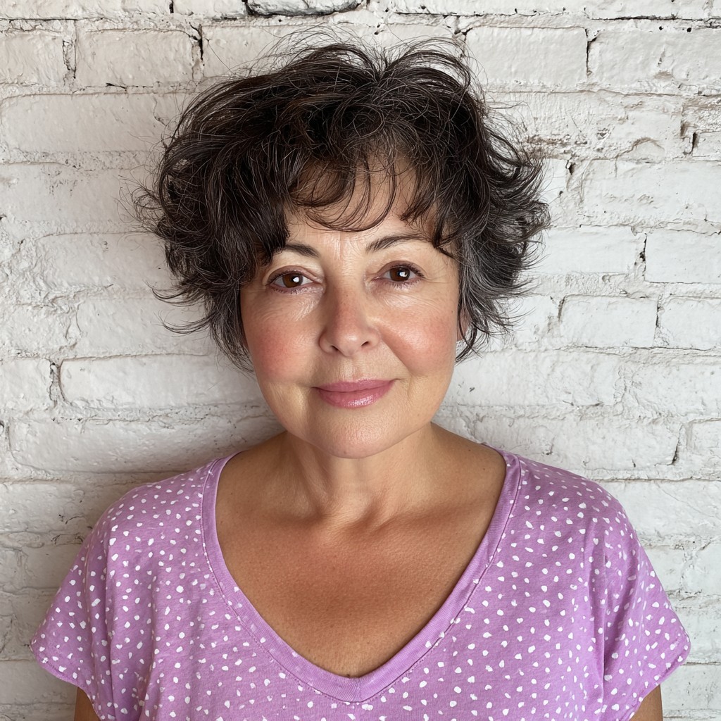 27 Lovely Bobbed Pixie Cuts for Women Over 60 With a Rounder Face Shape
