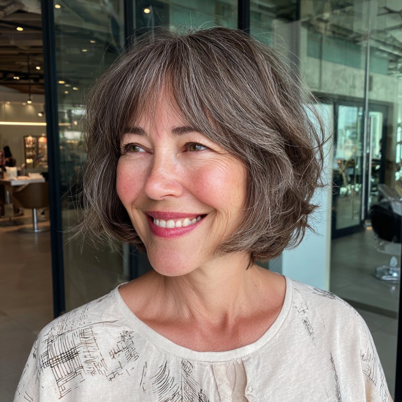 30 Gorgeous Airy Bob Haircuts for Women Over 50 With Nothing to Prove