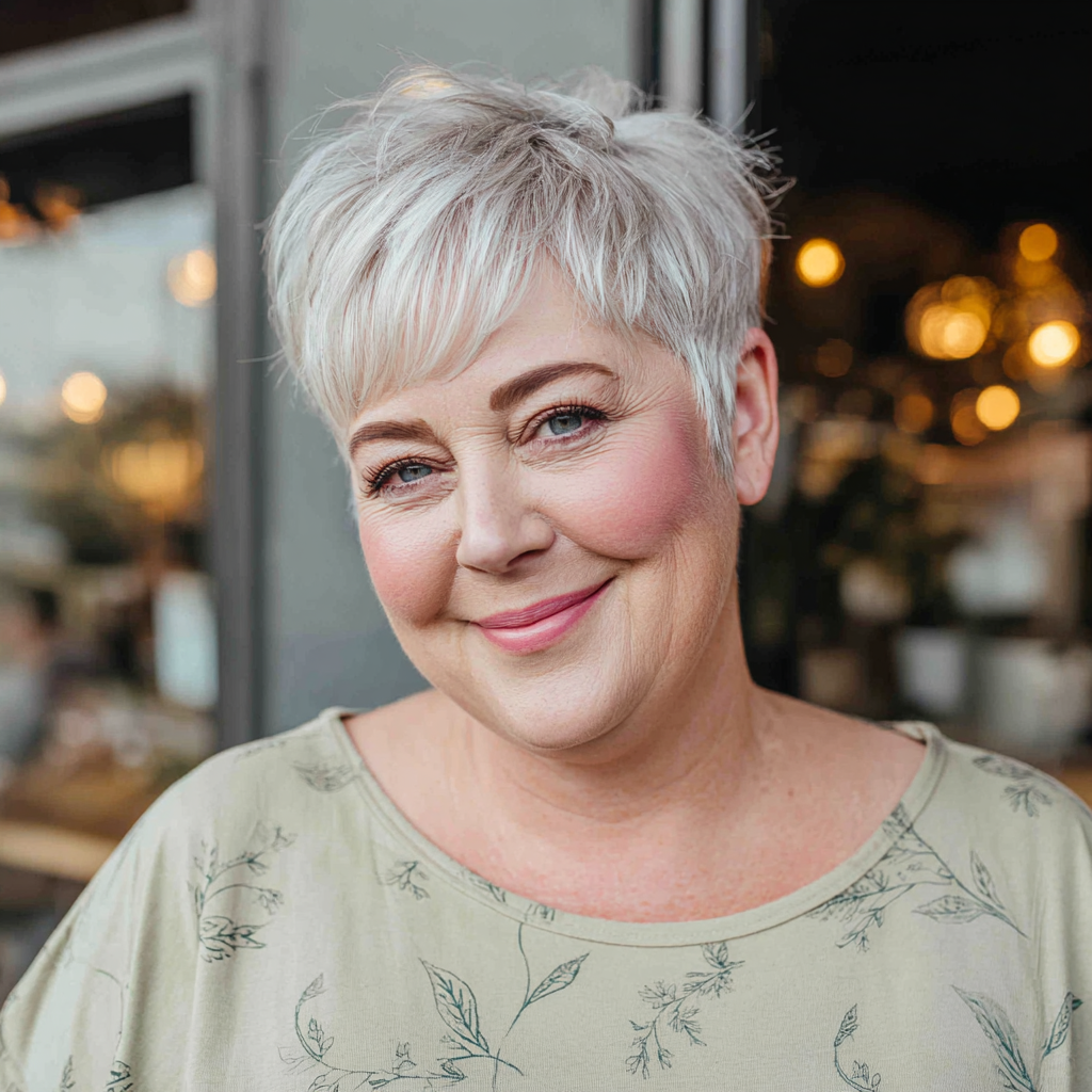 30 Beautiful Side-Swept Pixie Cuts for Older Women with Short Hair