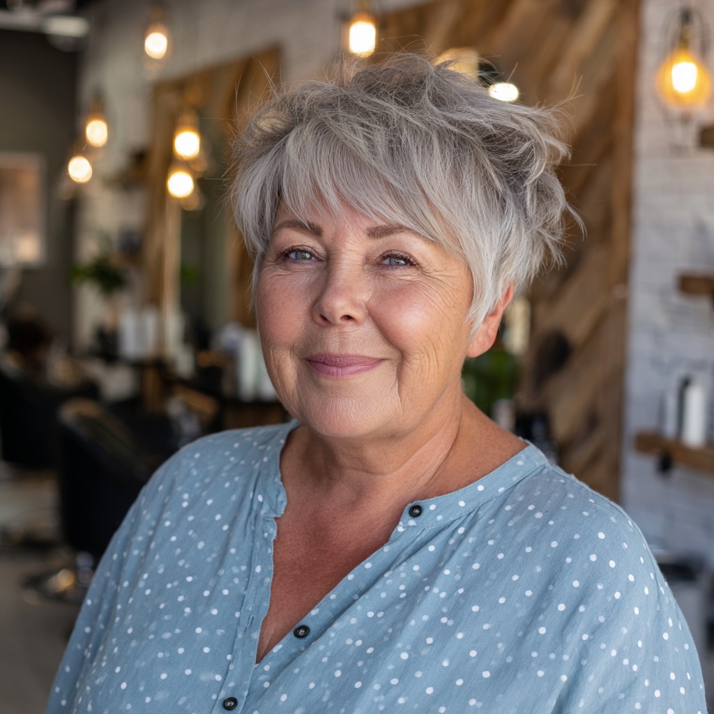 30 Beautiful Side-Swept Pixie Cuts for Older Women with Short Hair