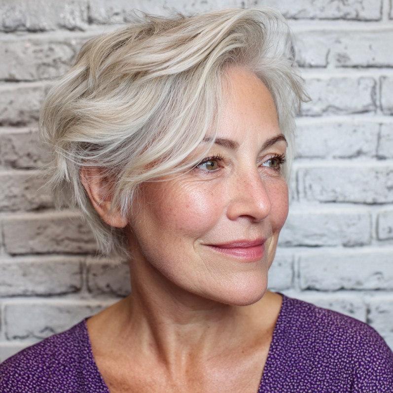 28 Lovely Wavy Pixie Cuts for Women Over 60 That Don’t Try Too Hard