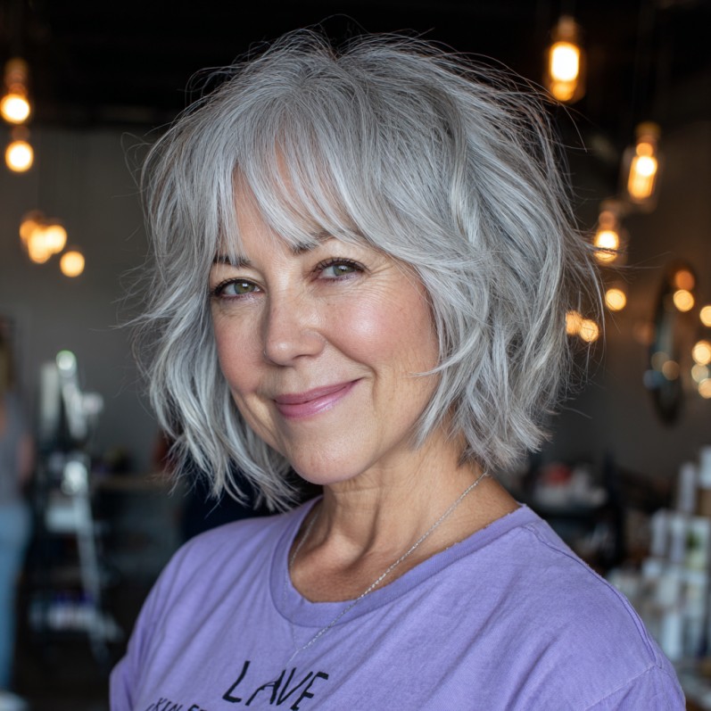 30 Gorgeous Airy Bob Haircuts for Women Over 50 With Nothing to Prove