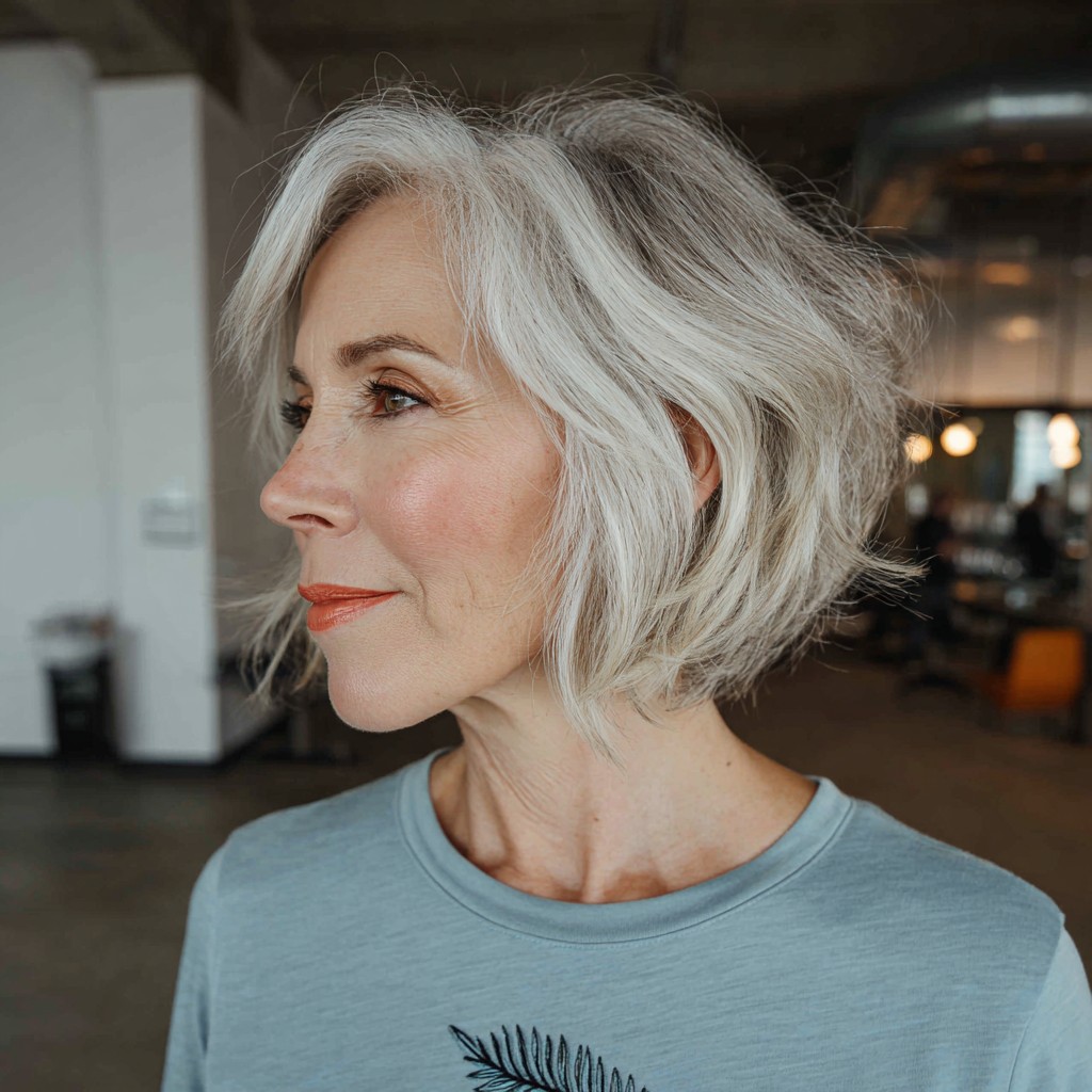 28 Prettiest Inverted Bob Haircuts for Busy Women Over 60