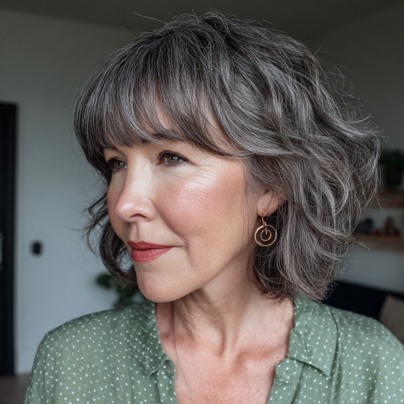 23 Viral Grey Blending Haircuts That Say “Confident” Without Saying a ...