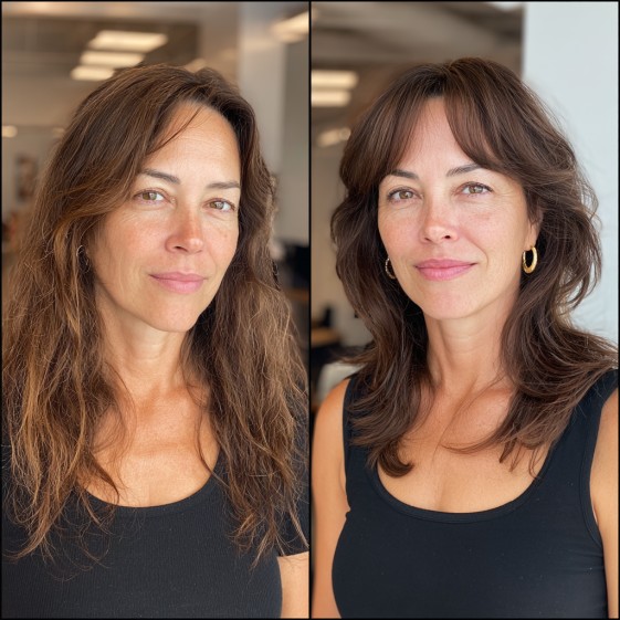 23 Viral Butterfly Haircuts for Women Over 50 With Fine Hair - Kappers ...