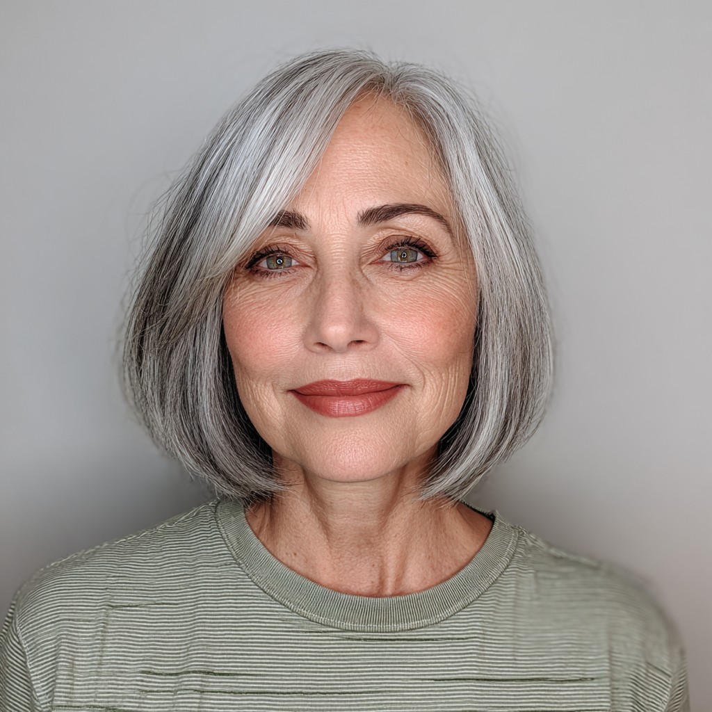 25 Must-Try Silver Bob Haircuts for Women Over 50 With Grey Hair