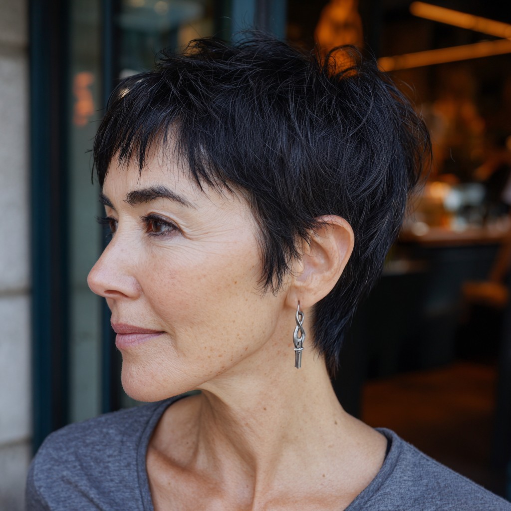 52 Glamorous Mixie Haircuts for Modern Women In Their 50s