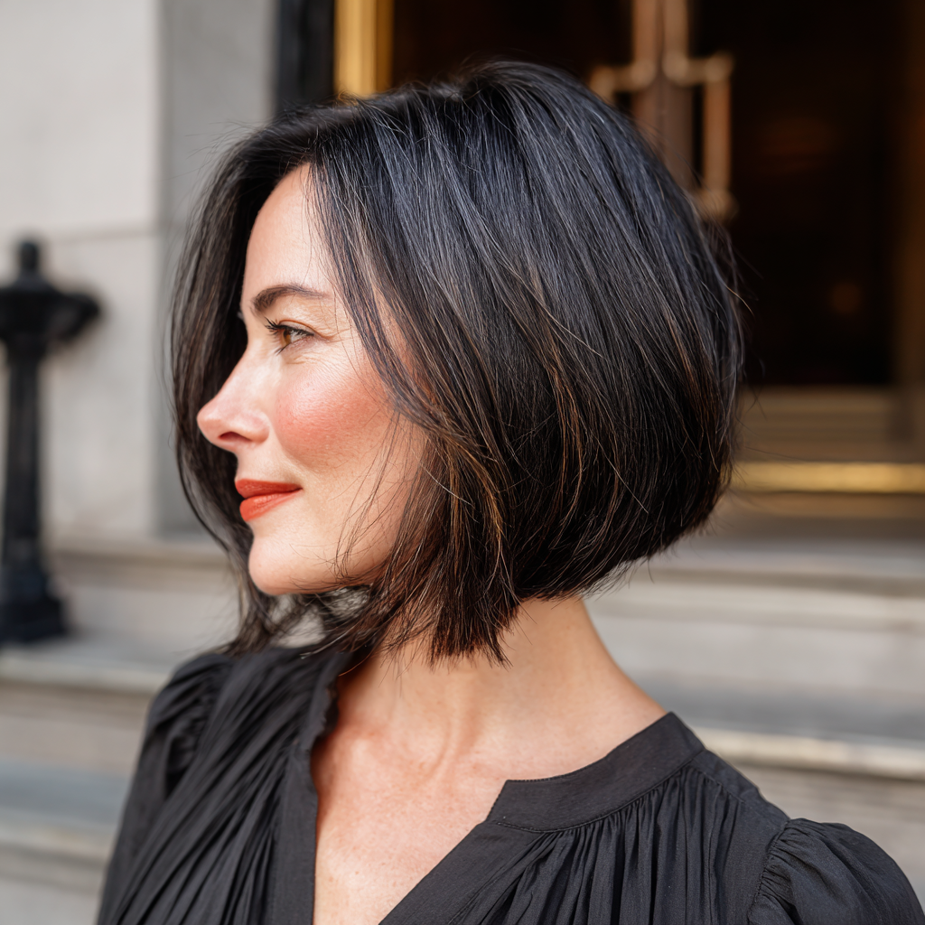 25 Trending Angular Bob Haircuts That Give Over-40 Women a Fresh ...