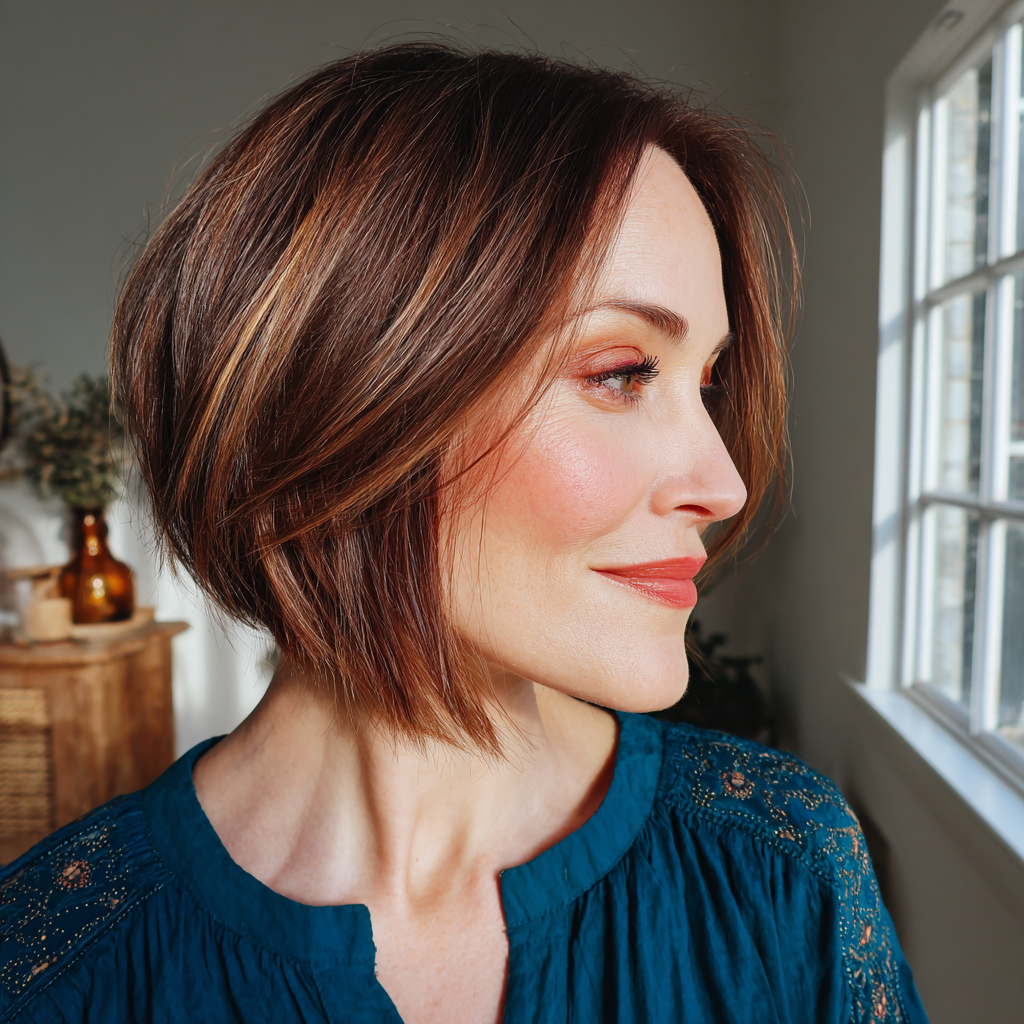 25 Trending Angular Bob Haircuts That Give Over-40 Women a Fresh ...