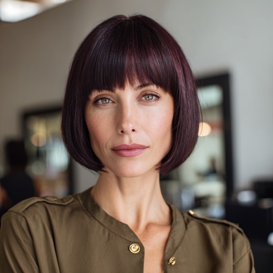 25 Perfect One-Length Bob Haircuts That Look Better at 40 - Kappers ...