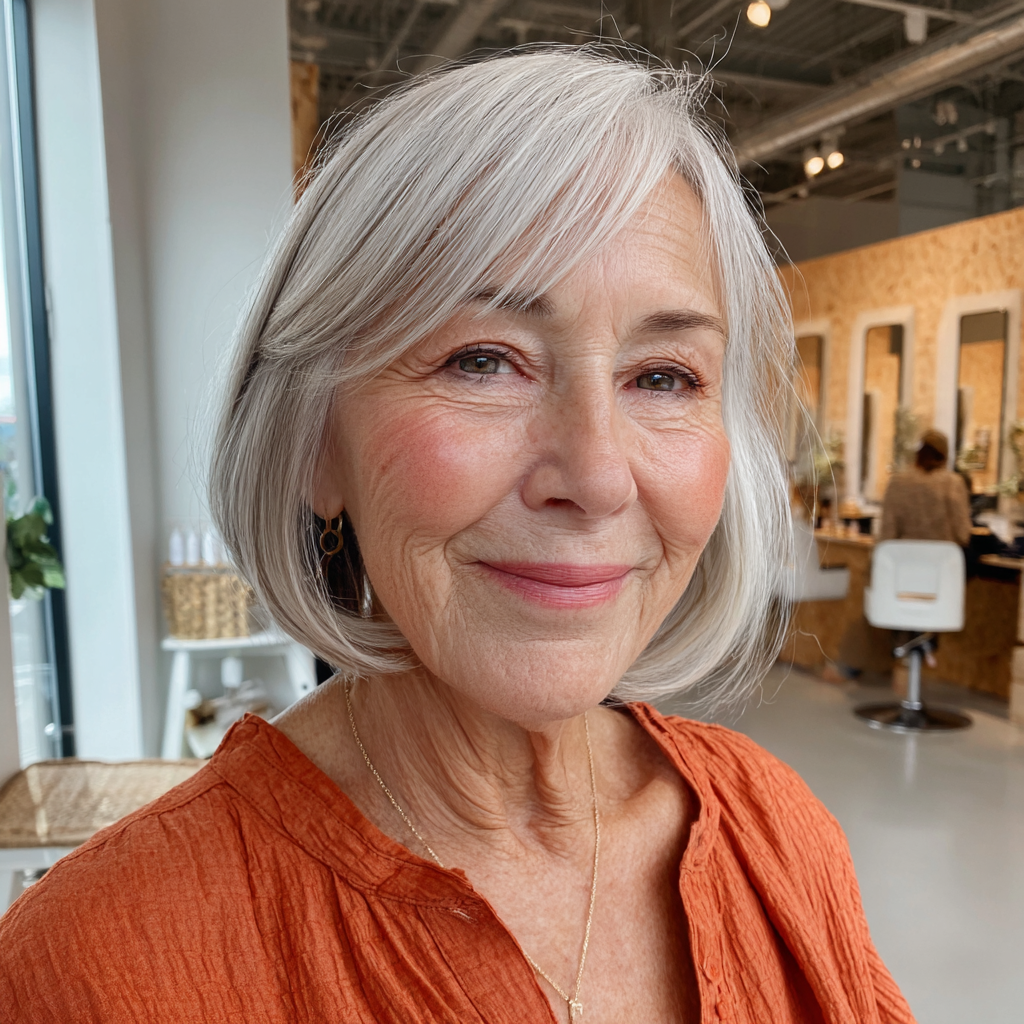 25 Lovely Silver Bob Haircuts That Work With (Not Against) Over-70 Hair