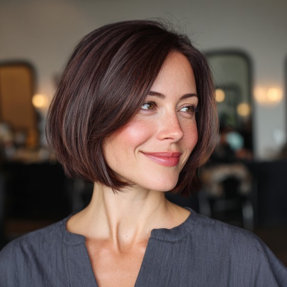 25 Perfect One-Length Bob Haircuts That Look Better at 40