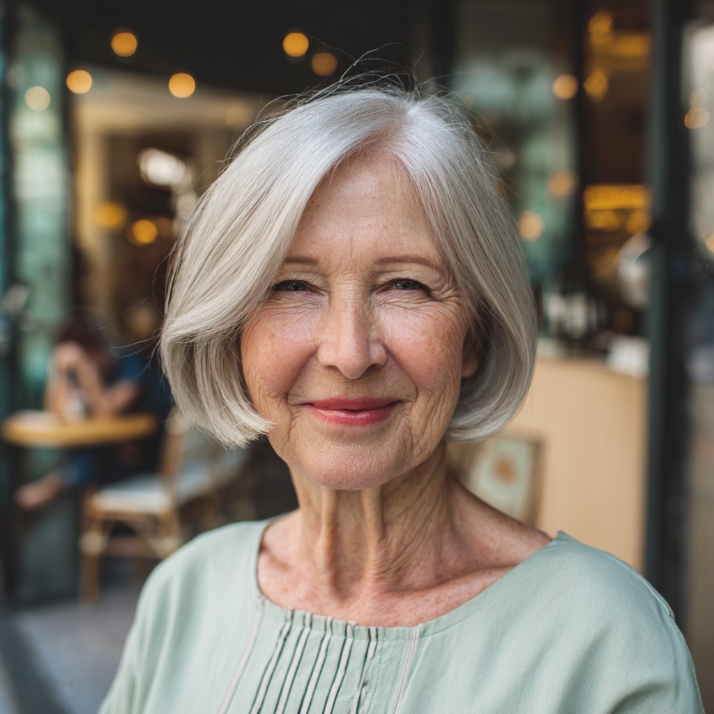 25 Lovely Silver Bob Haircuts That Work With (Not Against) Over-70 Hair